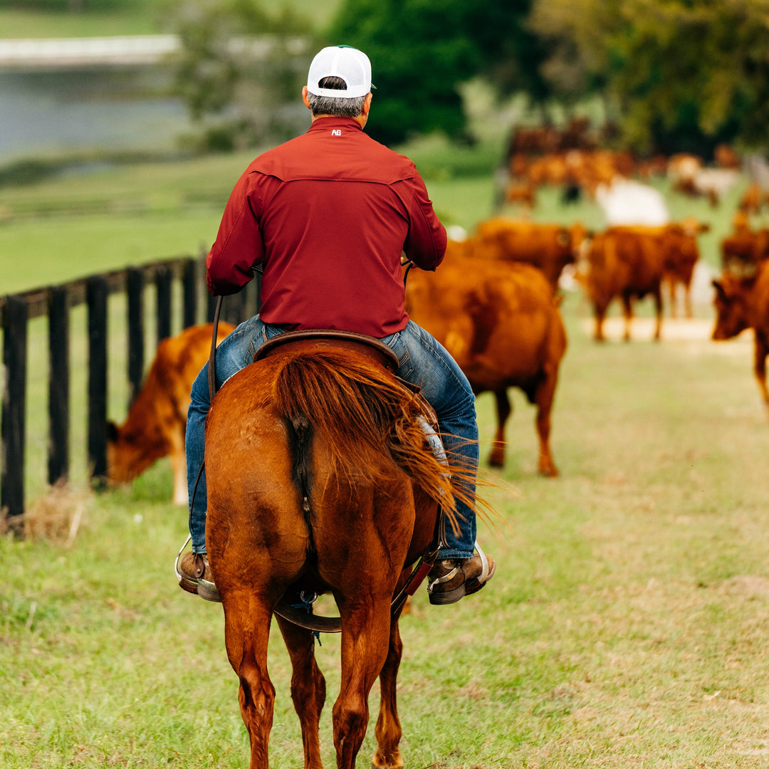 Stockyard Ranch Shirt, Breathable, Pearl Snaps, All Day Comfort, Farm ...